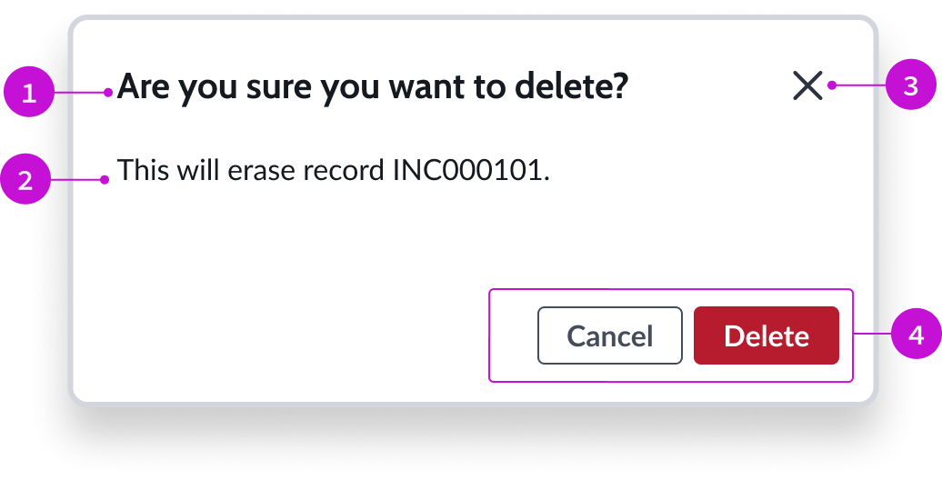 Confirm and destroy | Horizon Design System