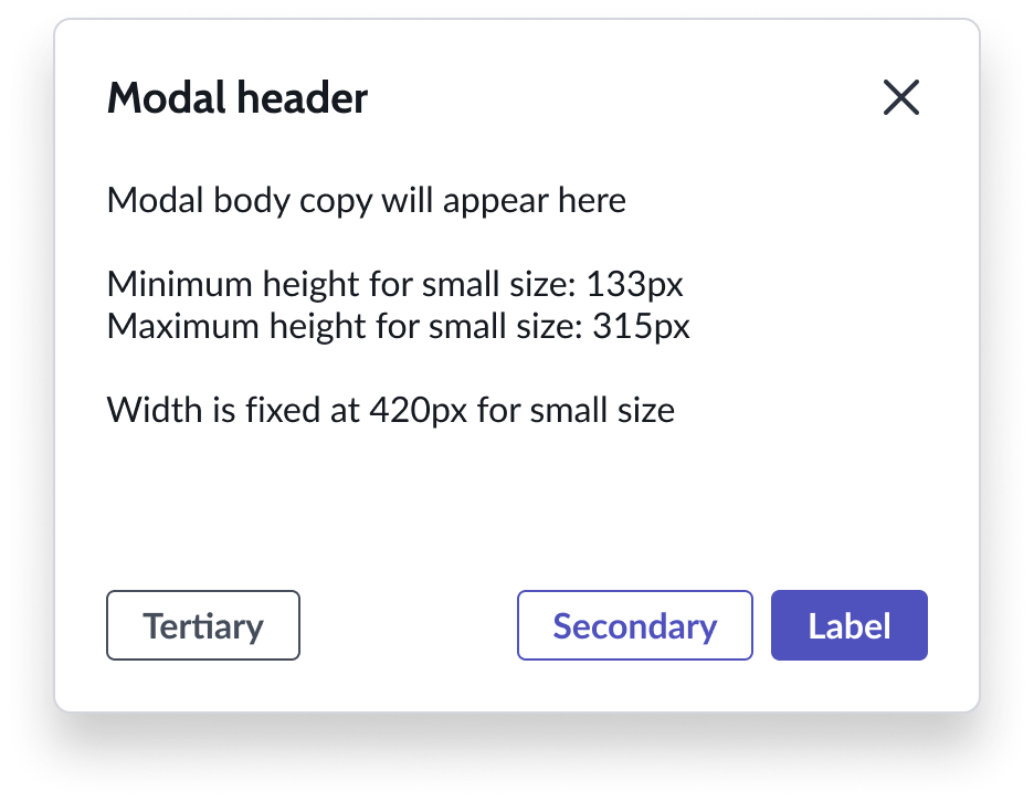 Custom Modal Container | Horizon Design System