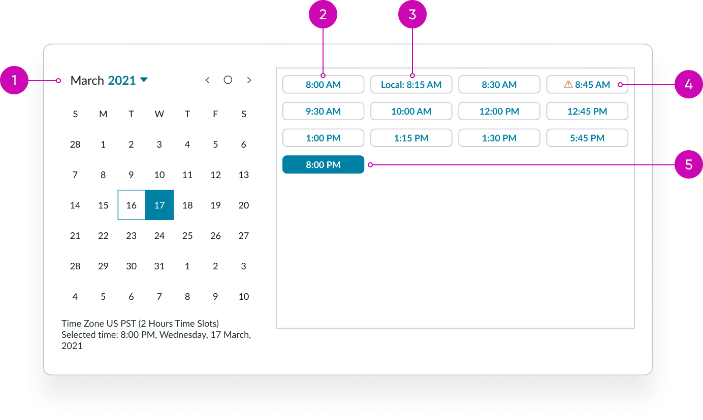 Appointment Calendar | Horizon Design System
