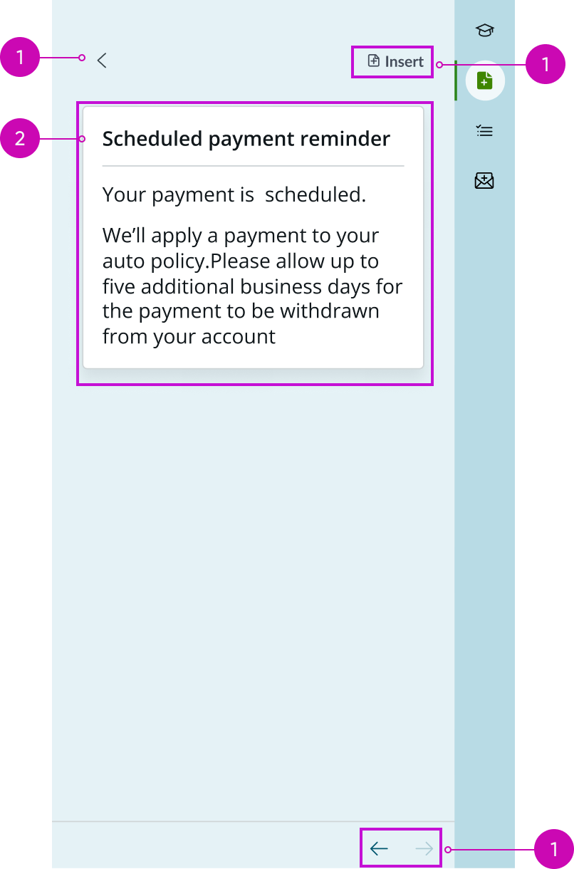 Email quick messages | Horizon Design System