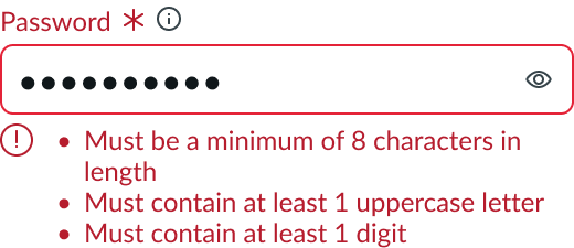 Input password | Horizon Design System