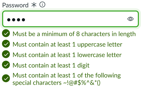 Input password | Horizon Design System