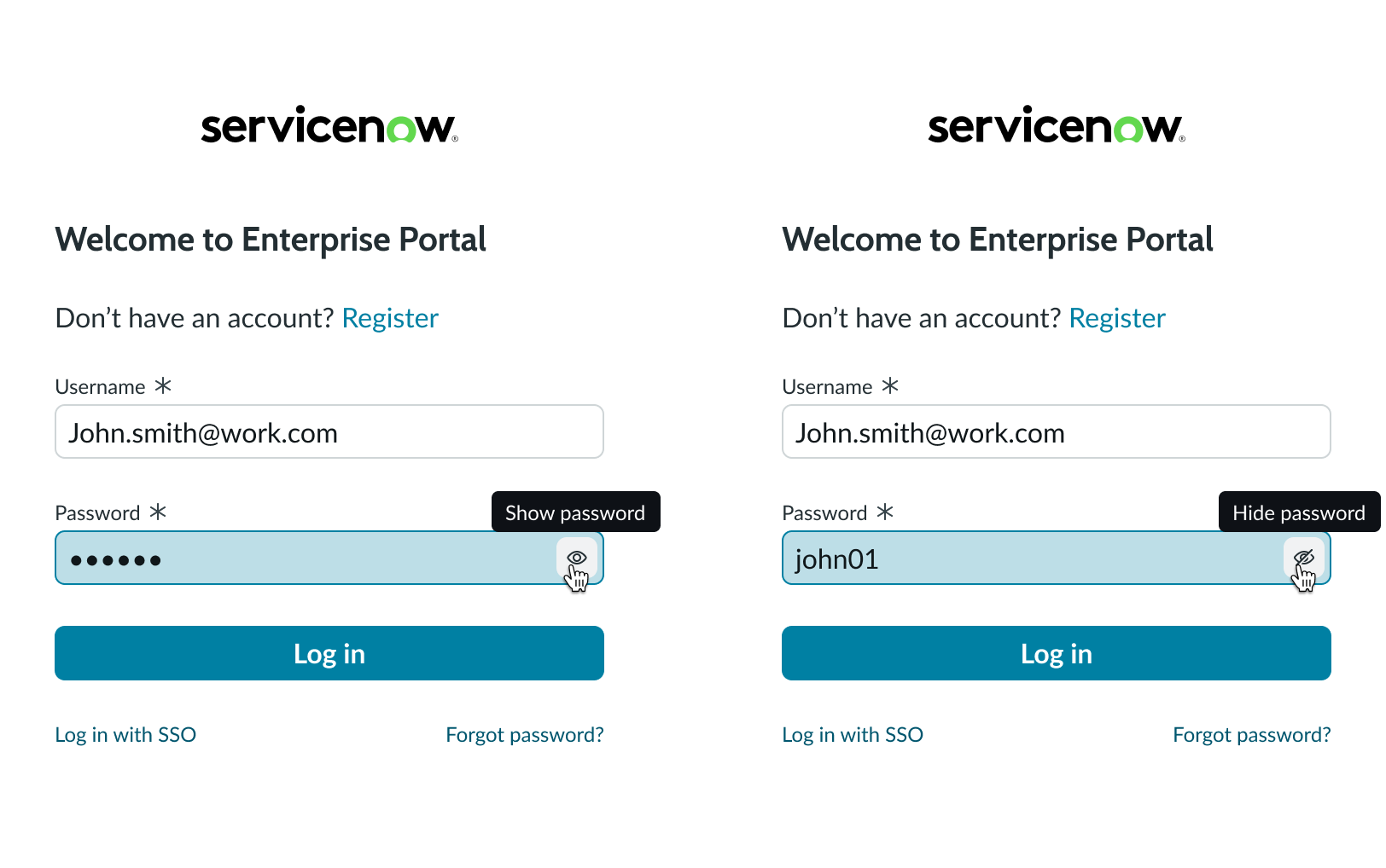 Login | Horizon Design System