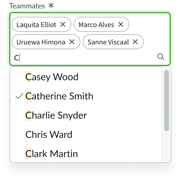 Typeahead multi | Horizon Design System