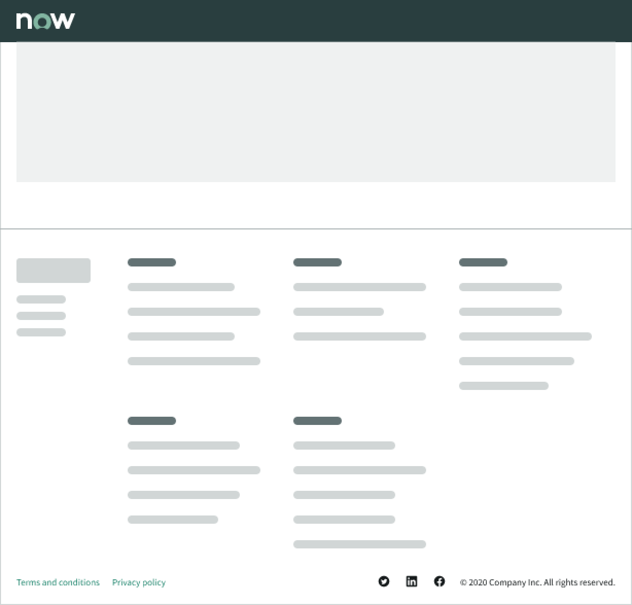 Canvas Footer | Horizon Design System