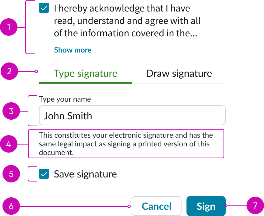 Digital signature | Horizon Design System