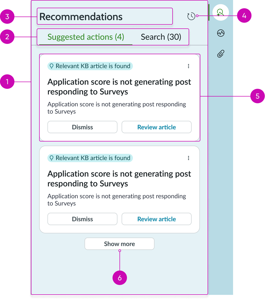 Recommended Actions | Horizon Design System