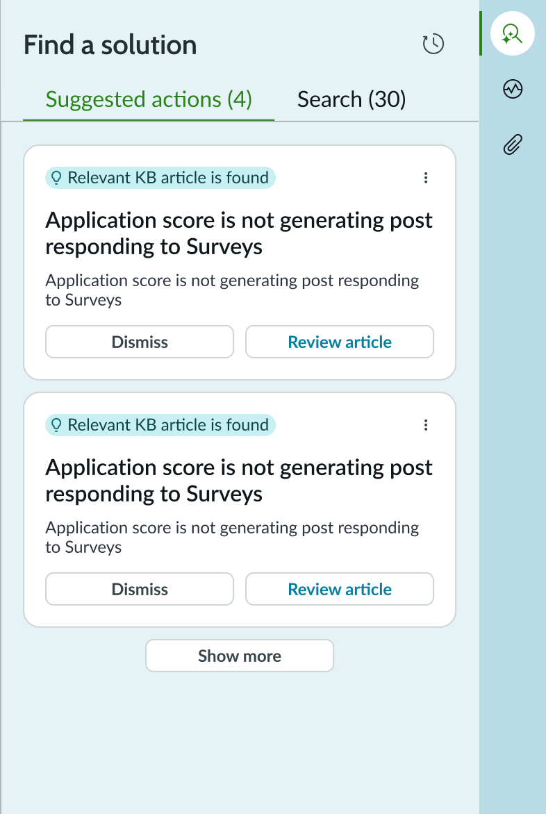 Recommended Actions | Horizon Design System