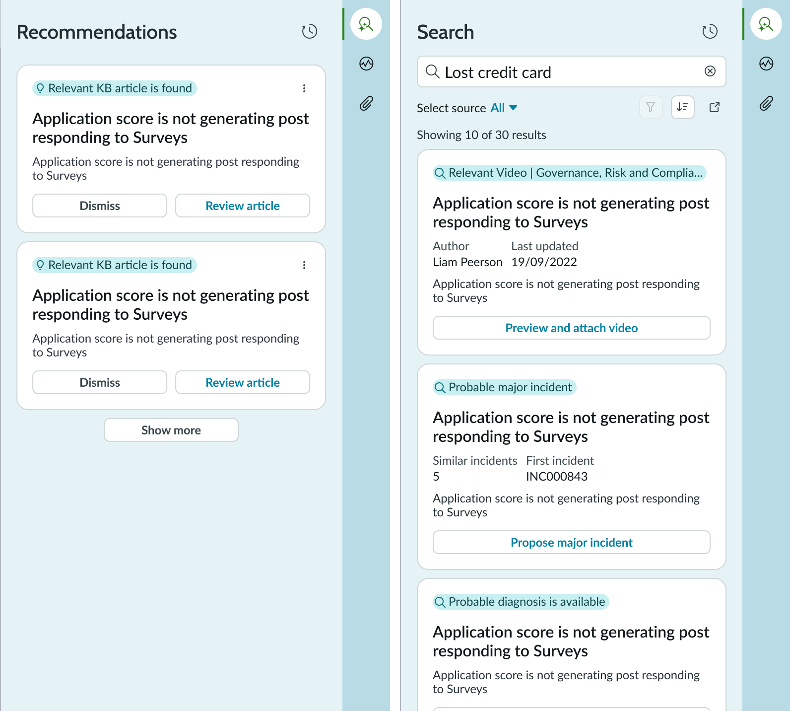 Recommended Actions | Horizon Design System
