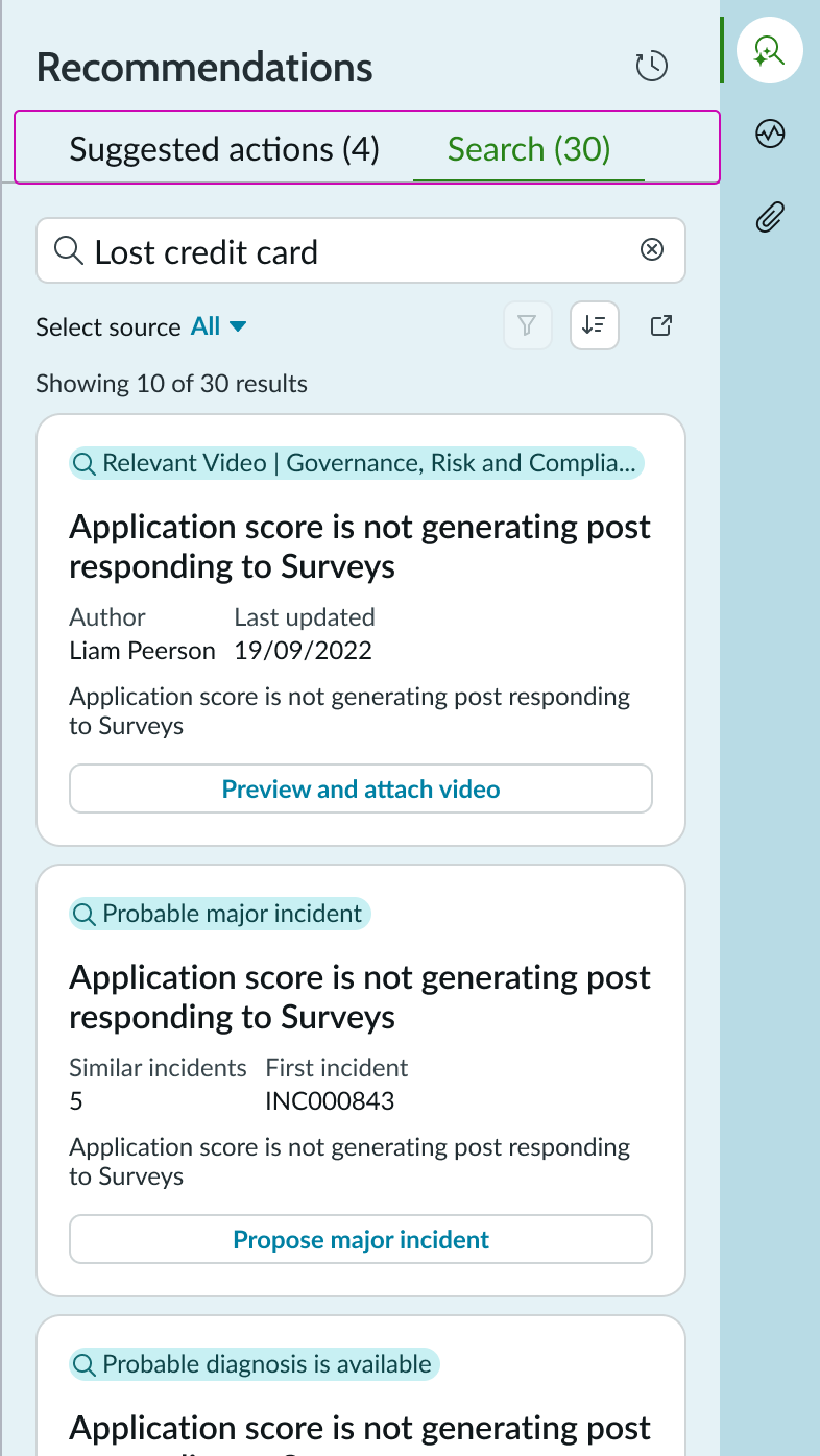 Recommended Actions | Horizon Design System