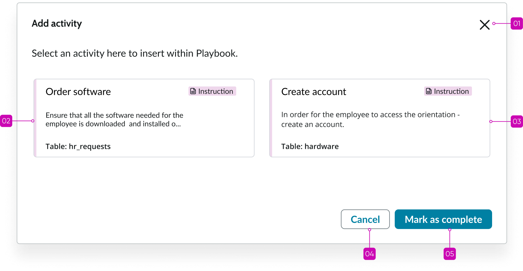 Playbook Modals | Horizon Design System
