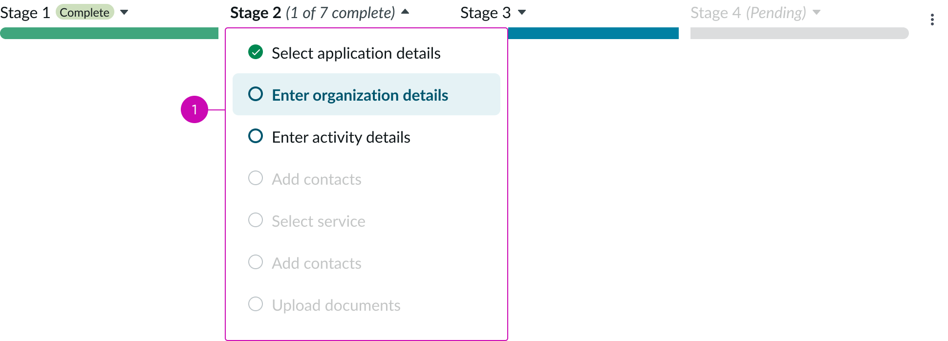 Playbook Stage Picker | Horizon Design System