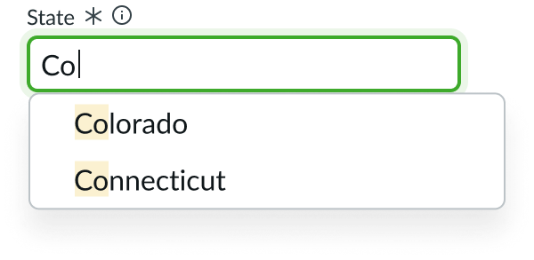 Typeahead | Horizon Design System