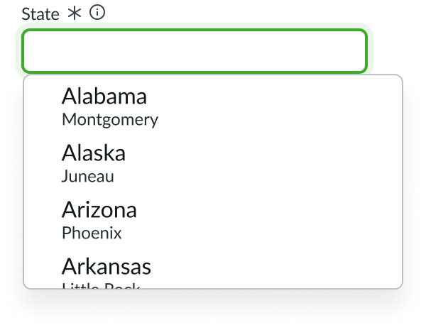 Typeahead | Horizon Design System