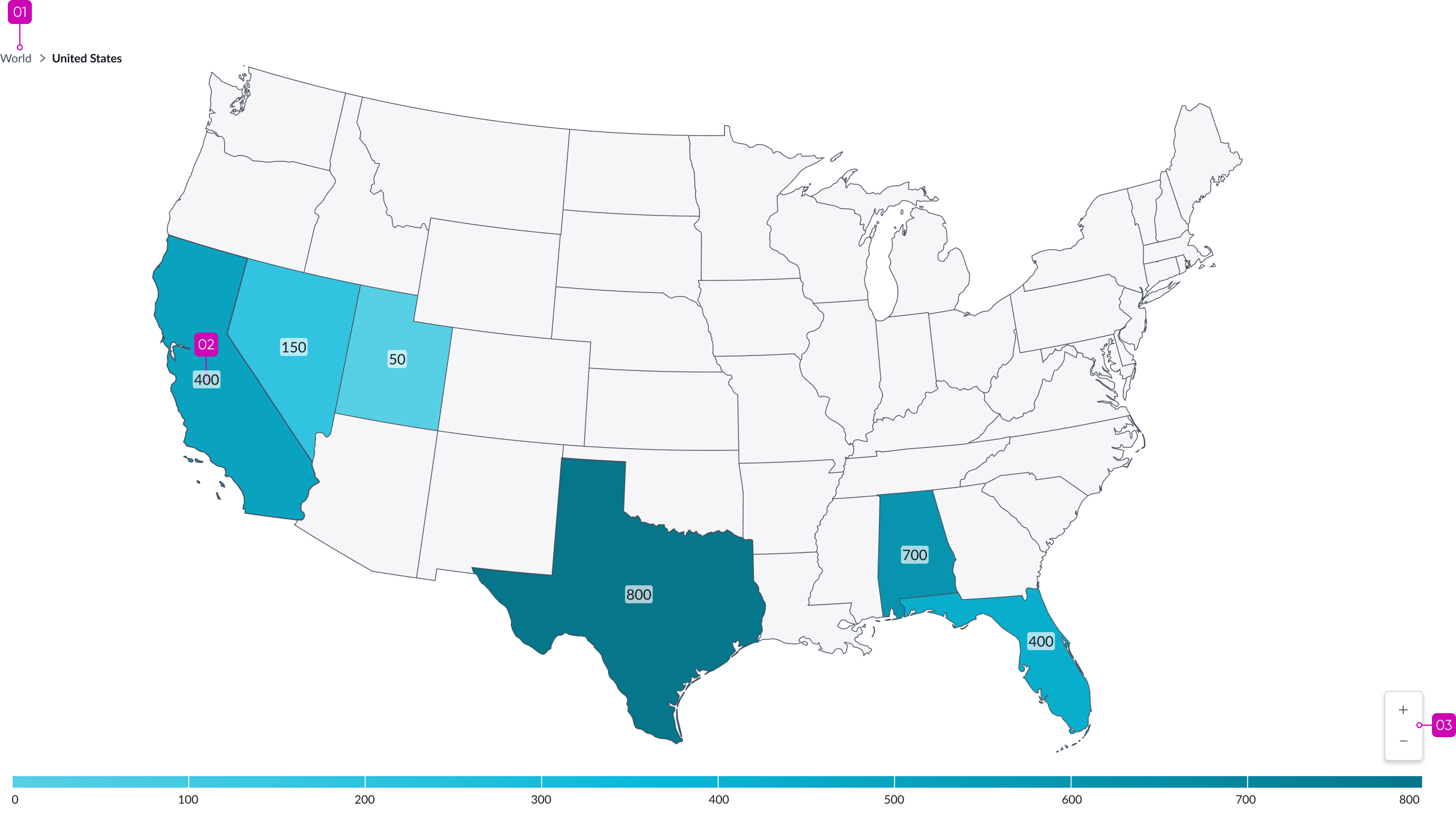 Geomap Visualization | Horizon Design System