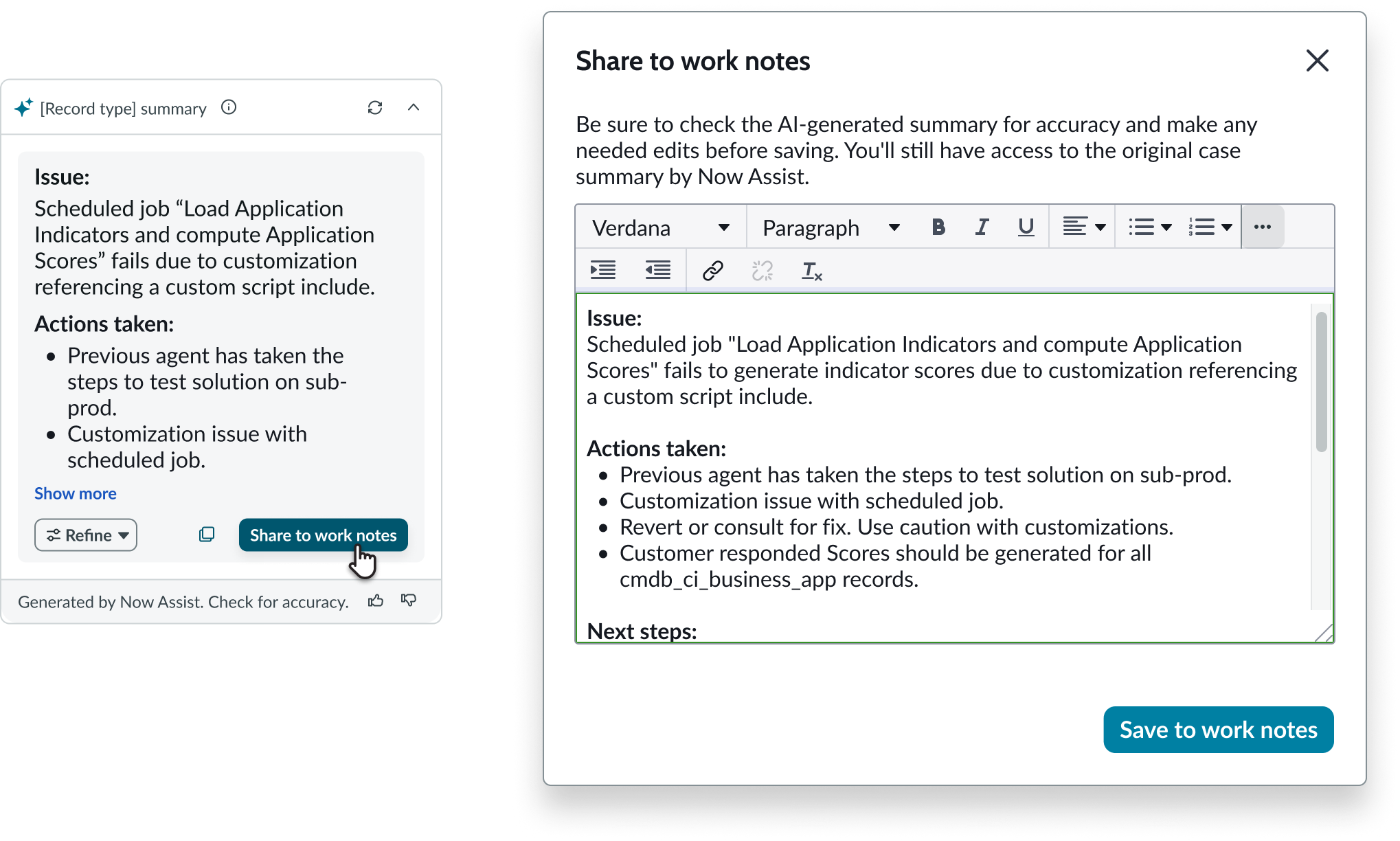 AI Summary Card | Horizon Design System